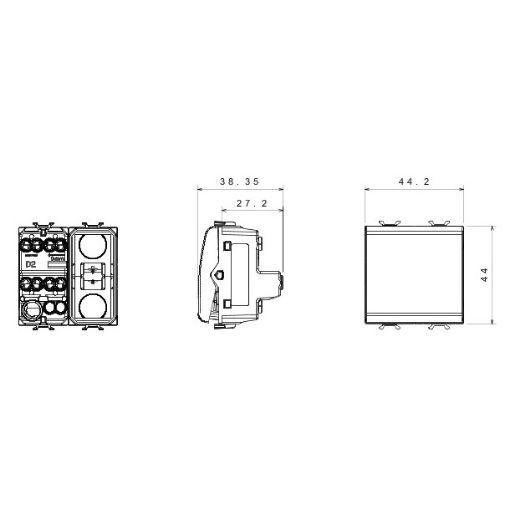 Intrerupator LED cap cruce Gewiss Chorus Monochome 2 module 1P 250V AC ...