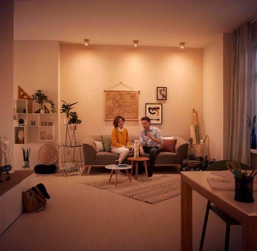 Plafoniera LED alba Philips Star 4.5W 500lm lumina calda PC02758 ᐅ ETBM