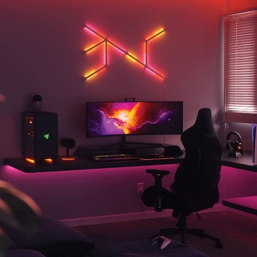 Nanoleaf Lines Kit 9 panouri LED inteligente modulare RGBW ᐅ ETBM